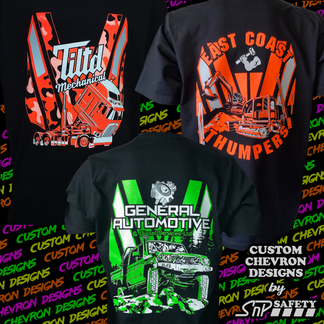 Custom Chevron Design Package (coloured ink on black garments) -- Enqu ...